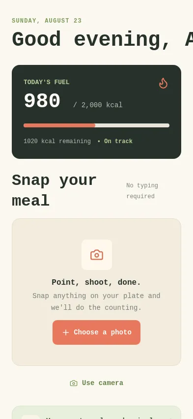 SnapMeal Nutrition Tracker