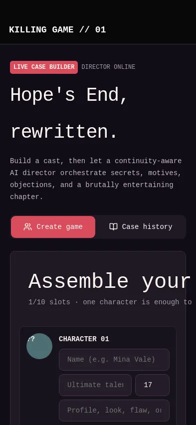 Danganronpa AI Simulator