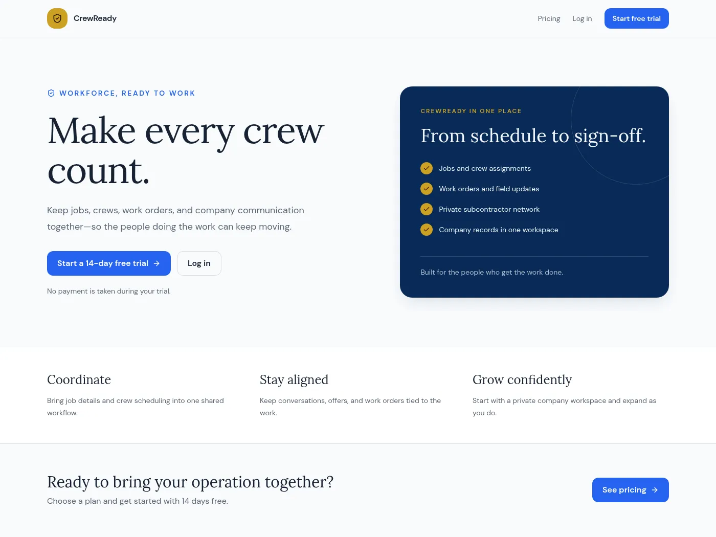 CrewReady Workforce SaaS