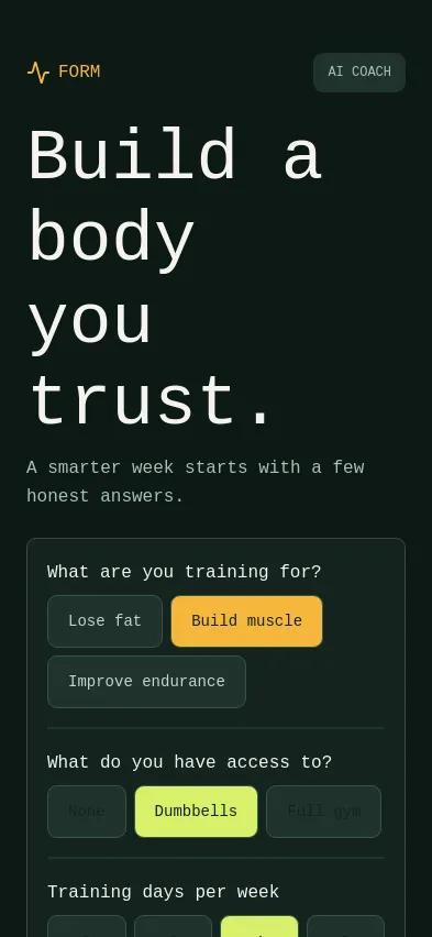 Smart Workout Coach