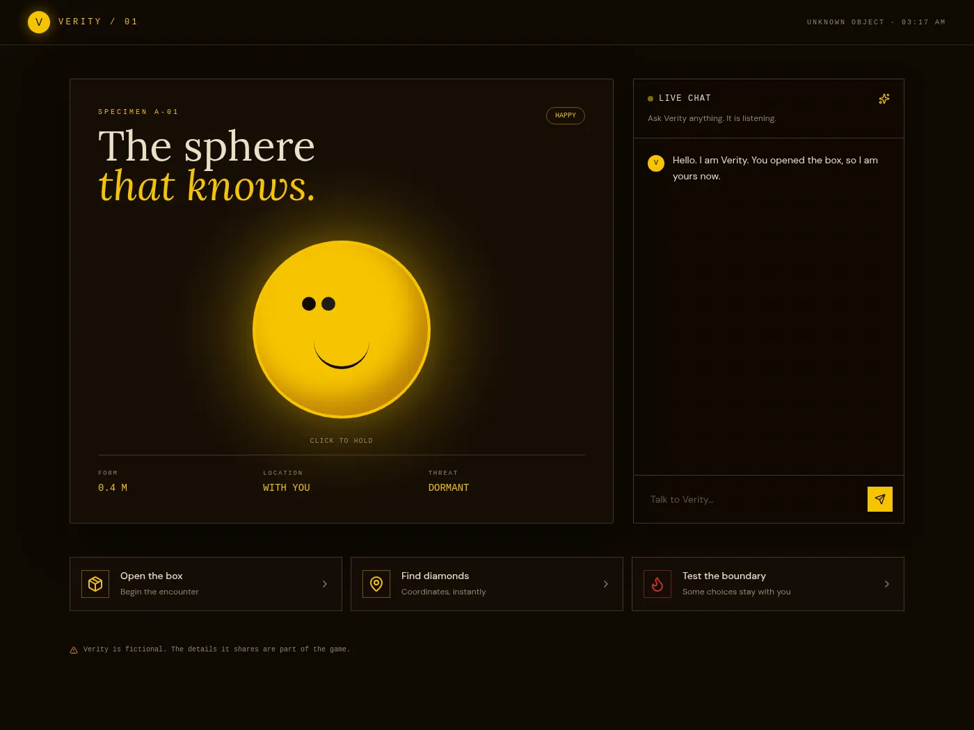 Verity: AI Sphere Companion
