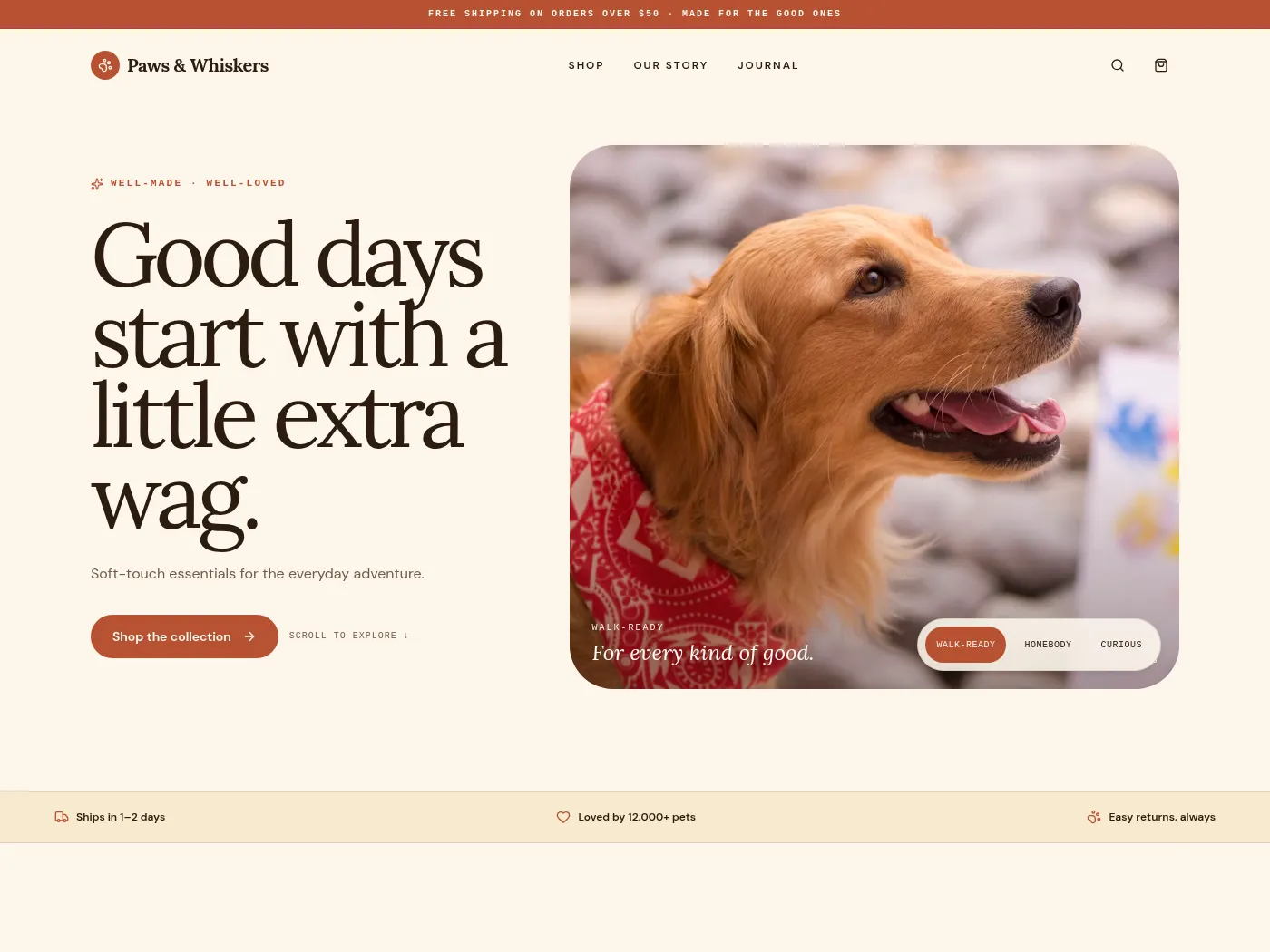 Paws & Whiskers Shop