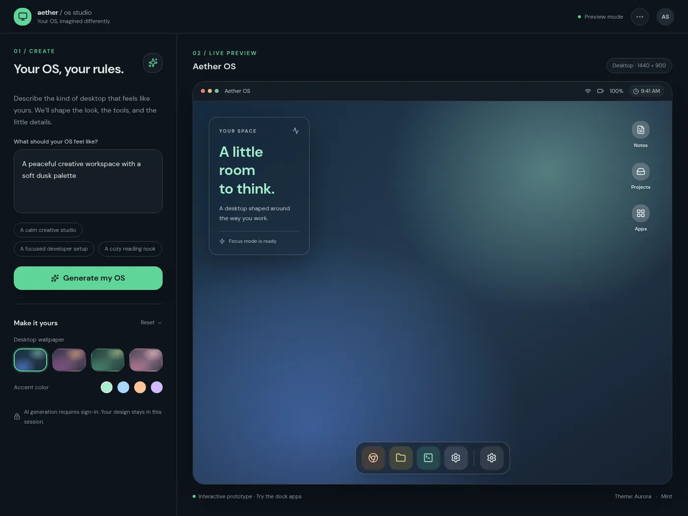 AI OS Generator