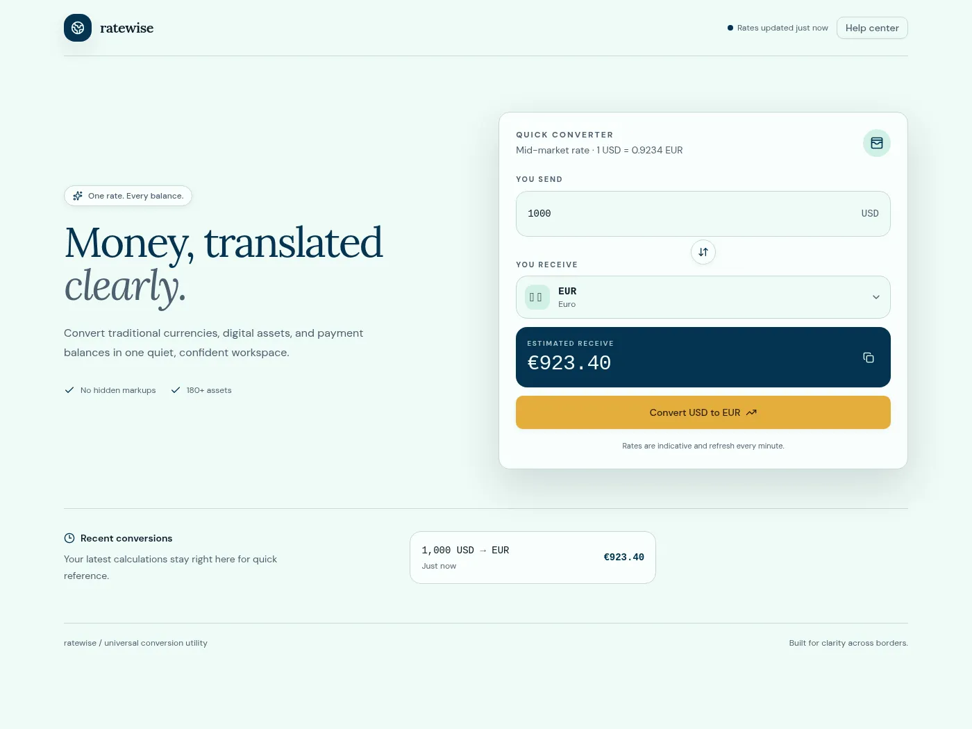 Universal Currency Converter