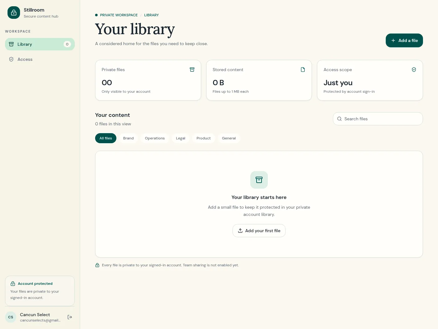 Secure Team Content Hub