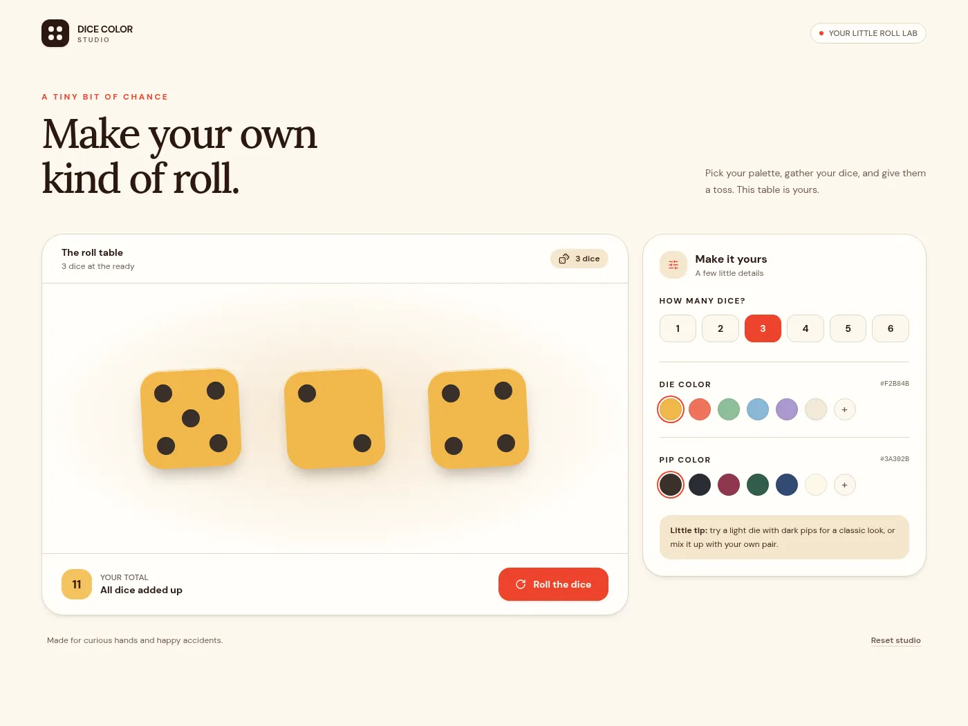 Dice Color Studio