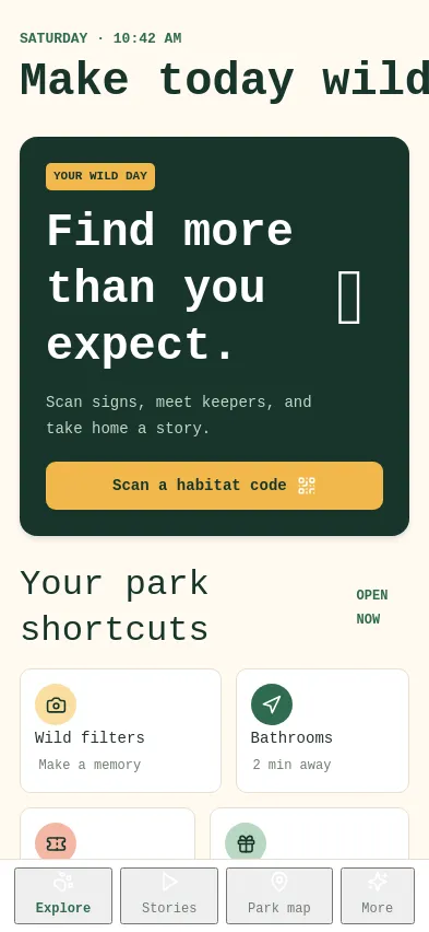 Zoo Experience App