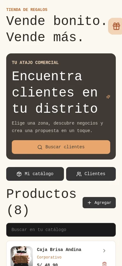 Tienda Gift Finder