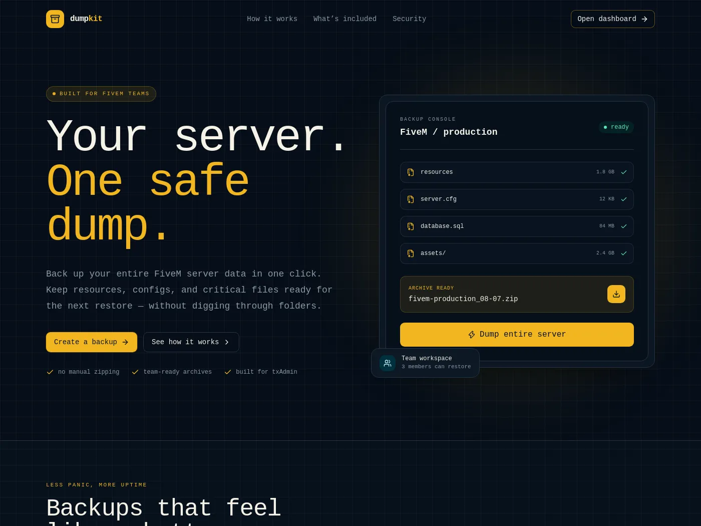 FiveM Server Dump Tool