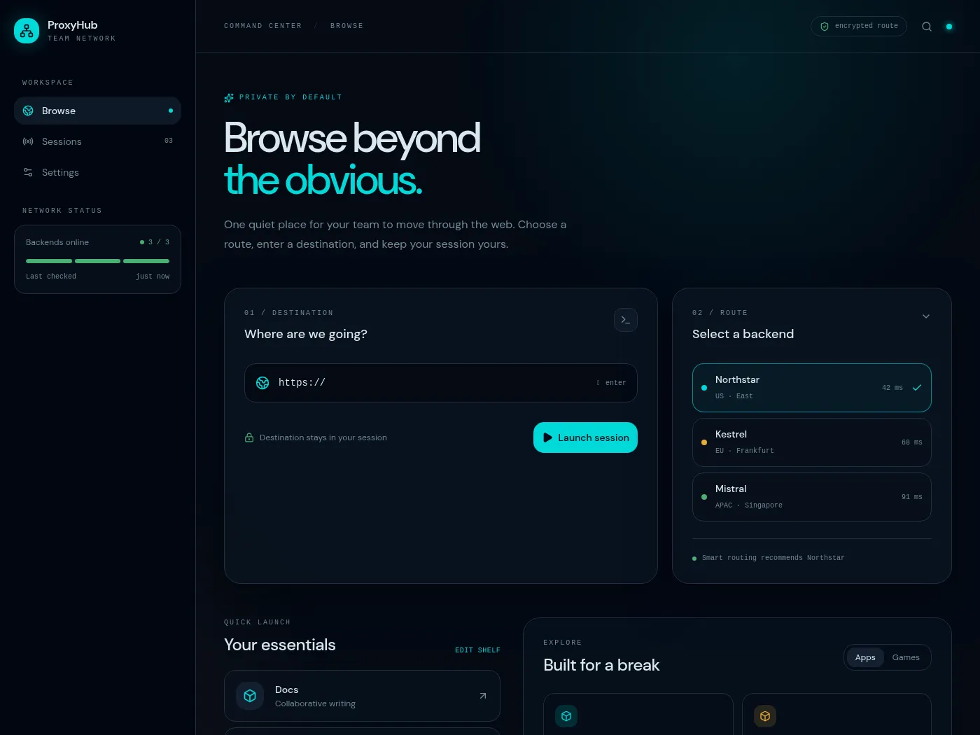 ProxyHub Portal