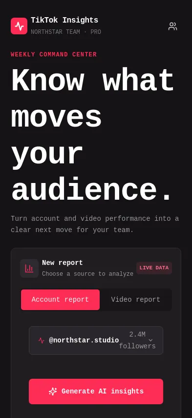 TikTok Insights Pro