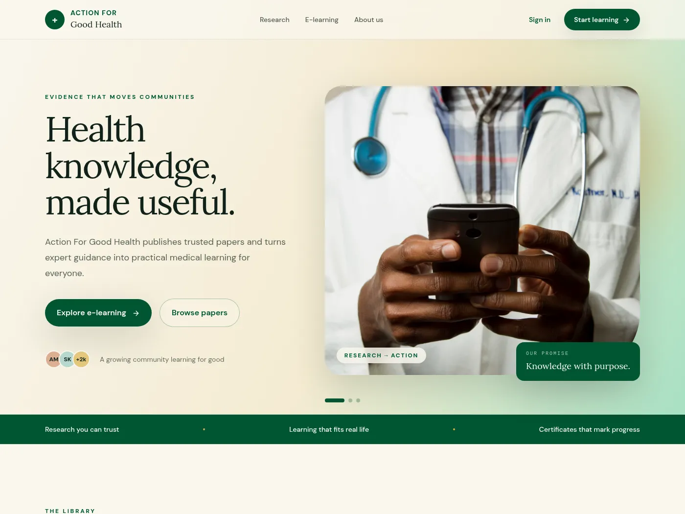 Action For Good Health