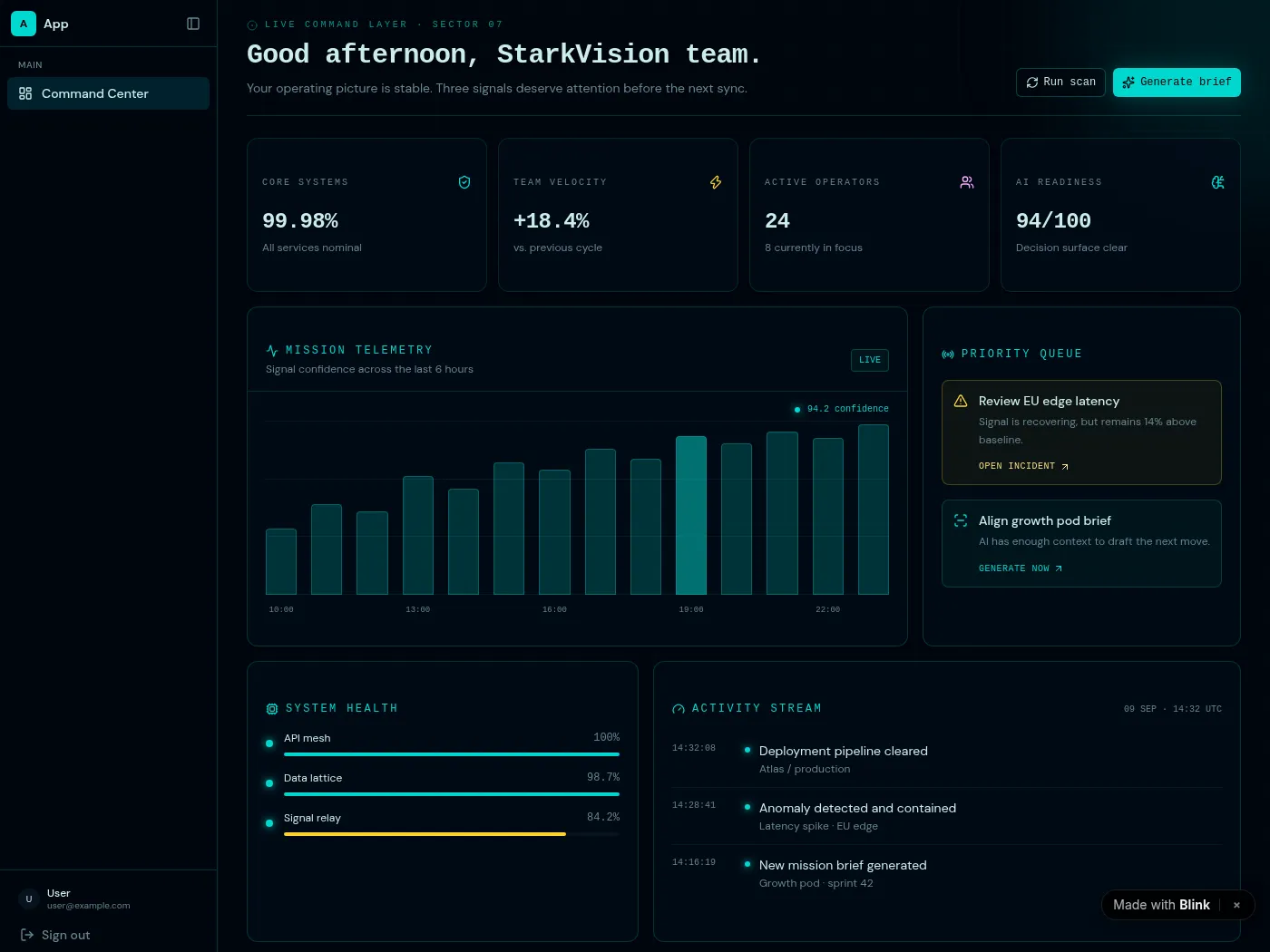 StarkVision Dashboard