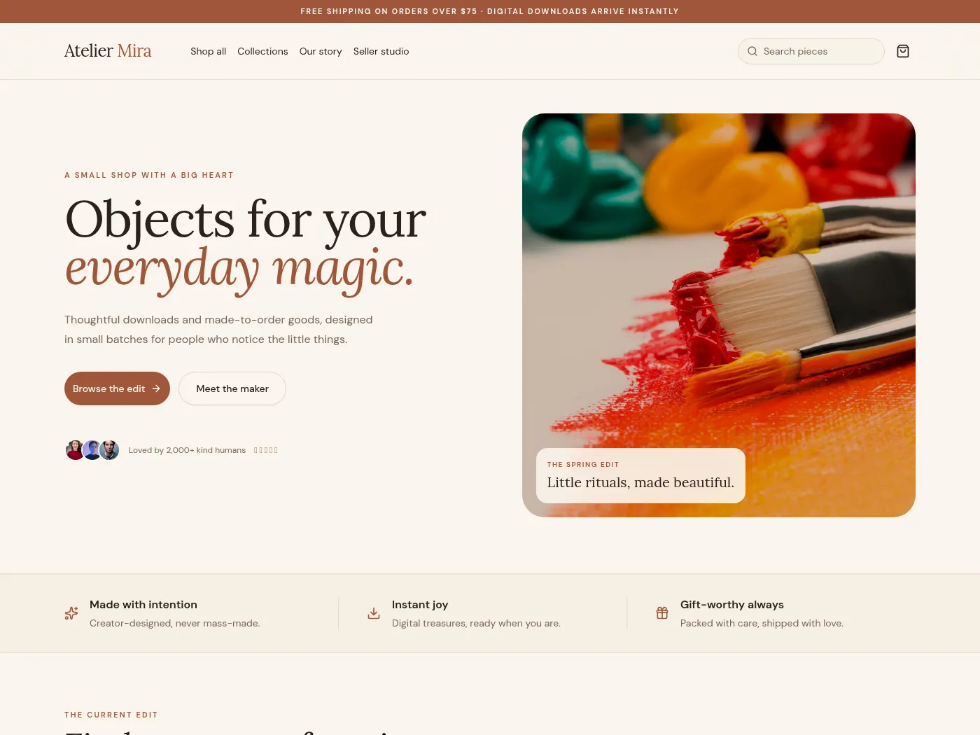 Boutique Creator Shop Platform
