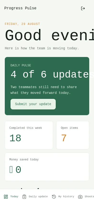 Progress Pulse