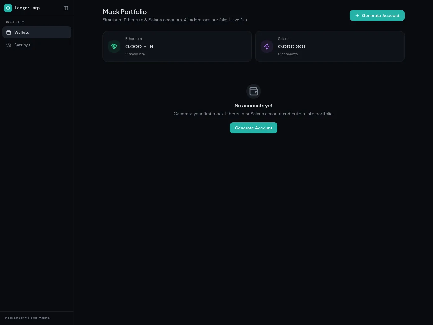 Ledger Larp Toolkit