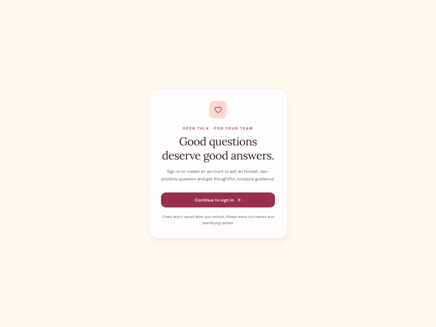 SexEd AI Chatbot