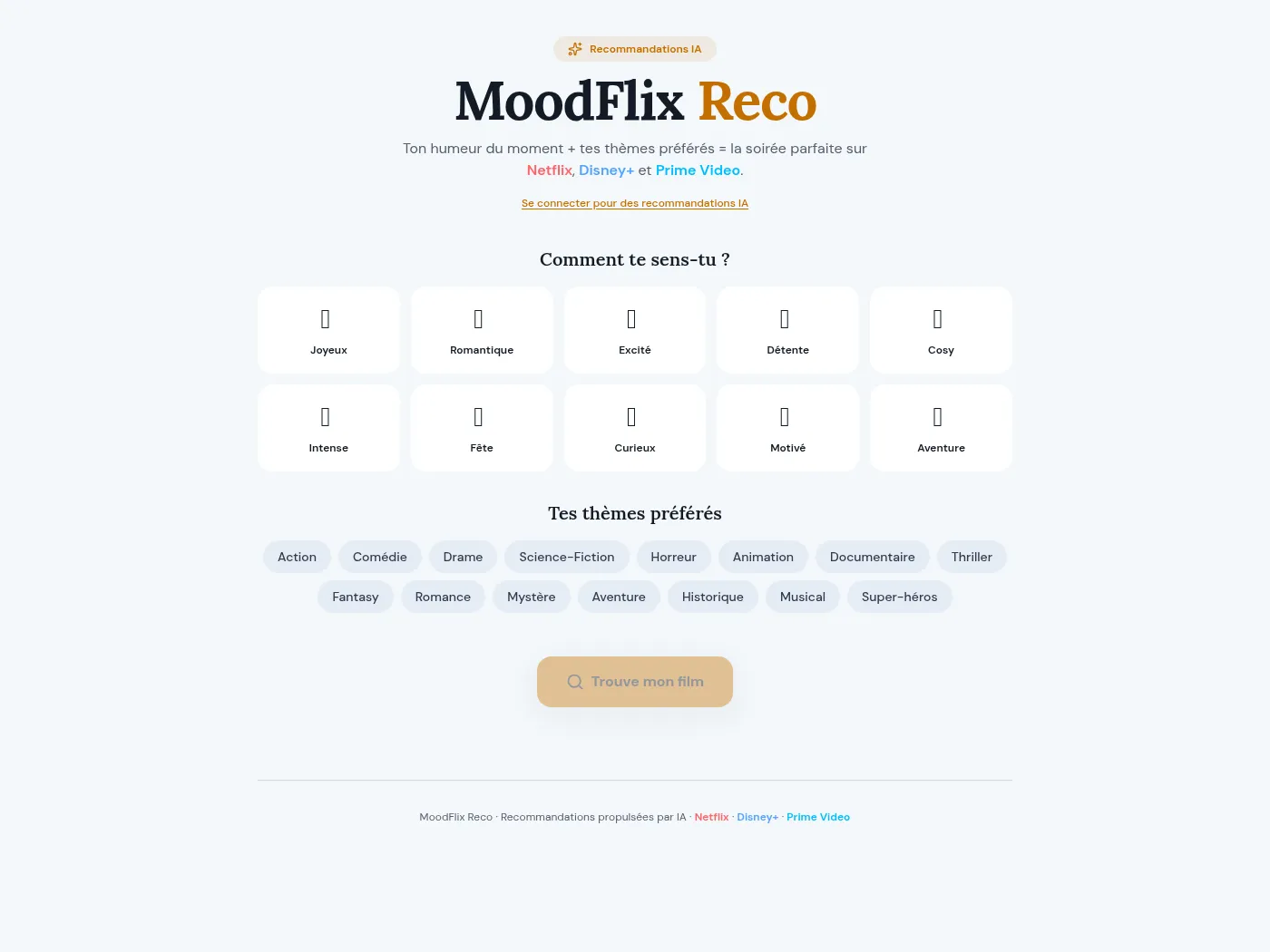 MoodFlix Reco