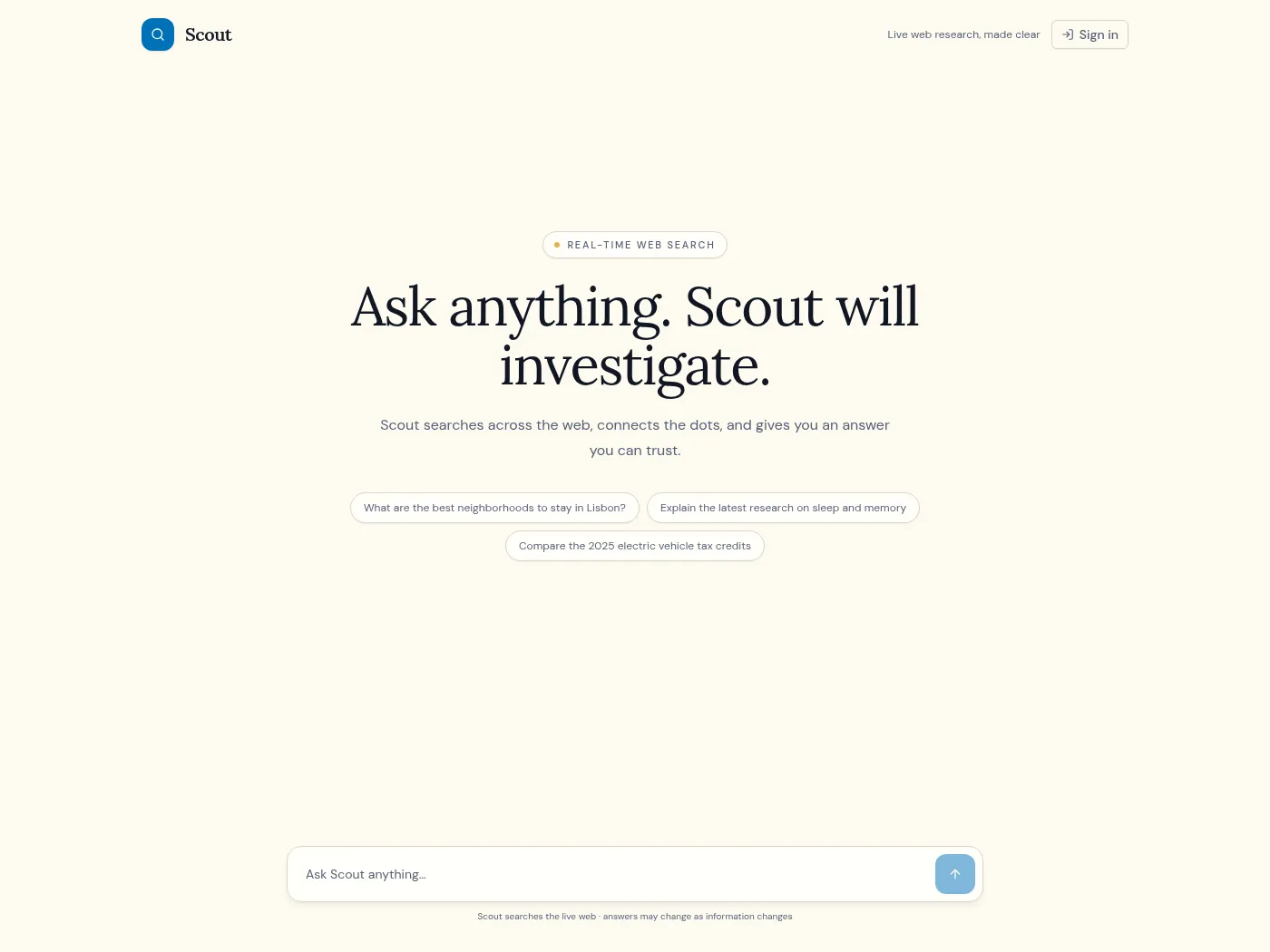Web Search AI Assistant