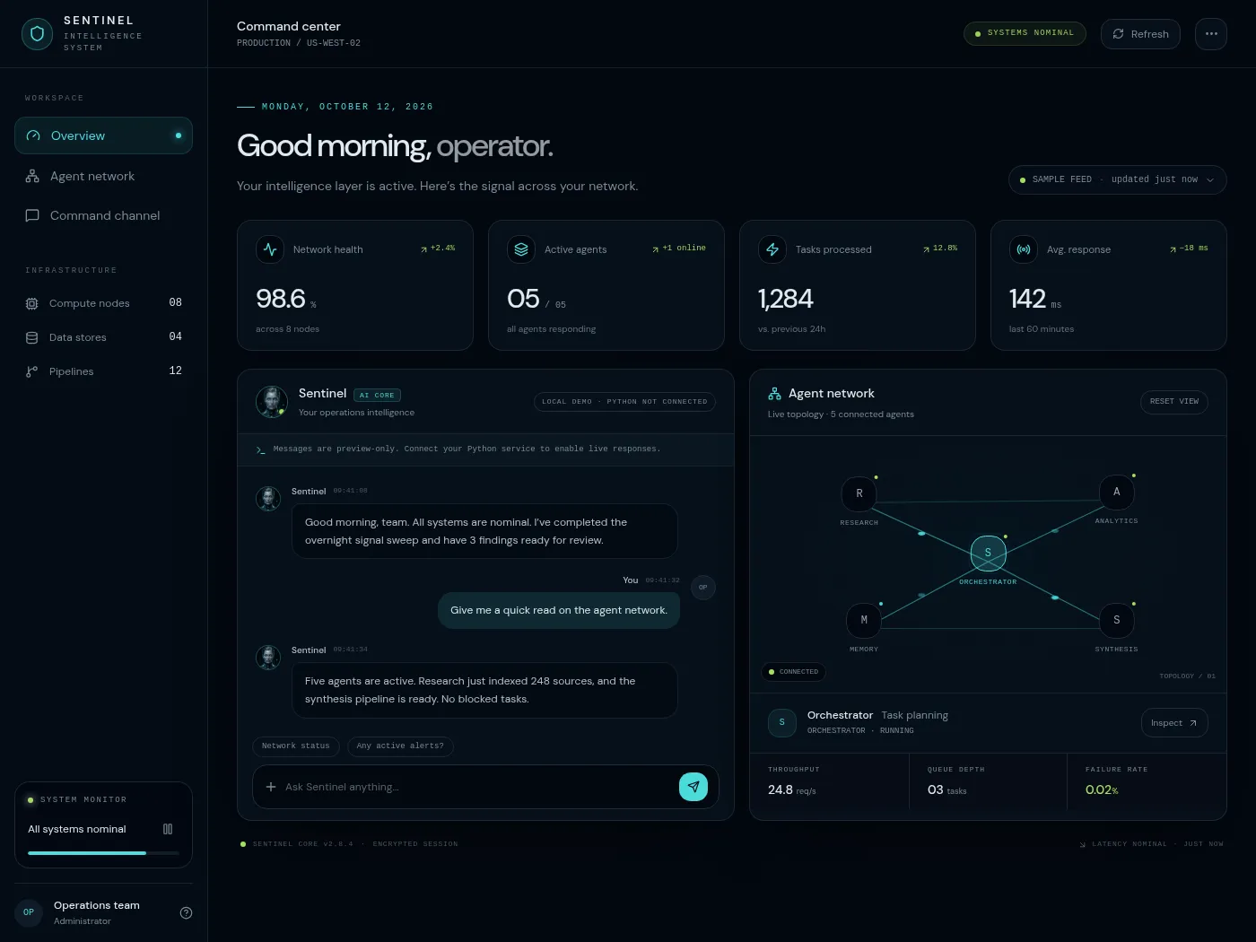 Sentinel AI Dashboard