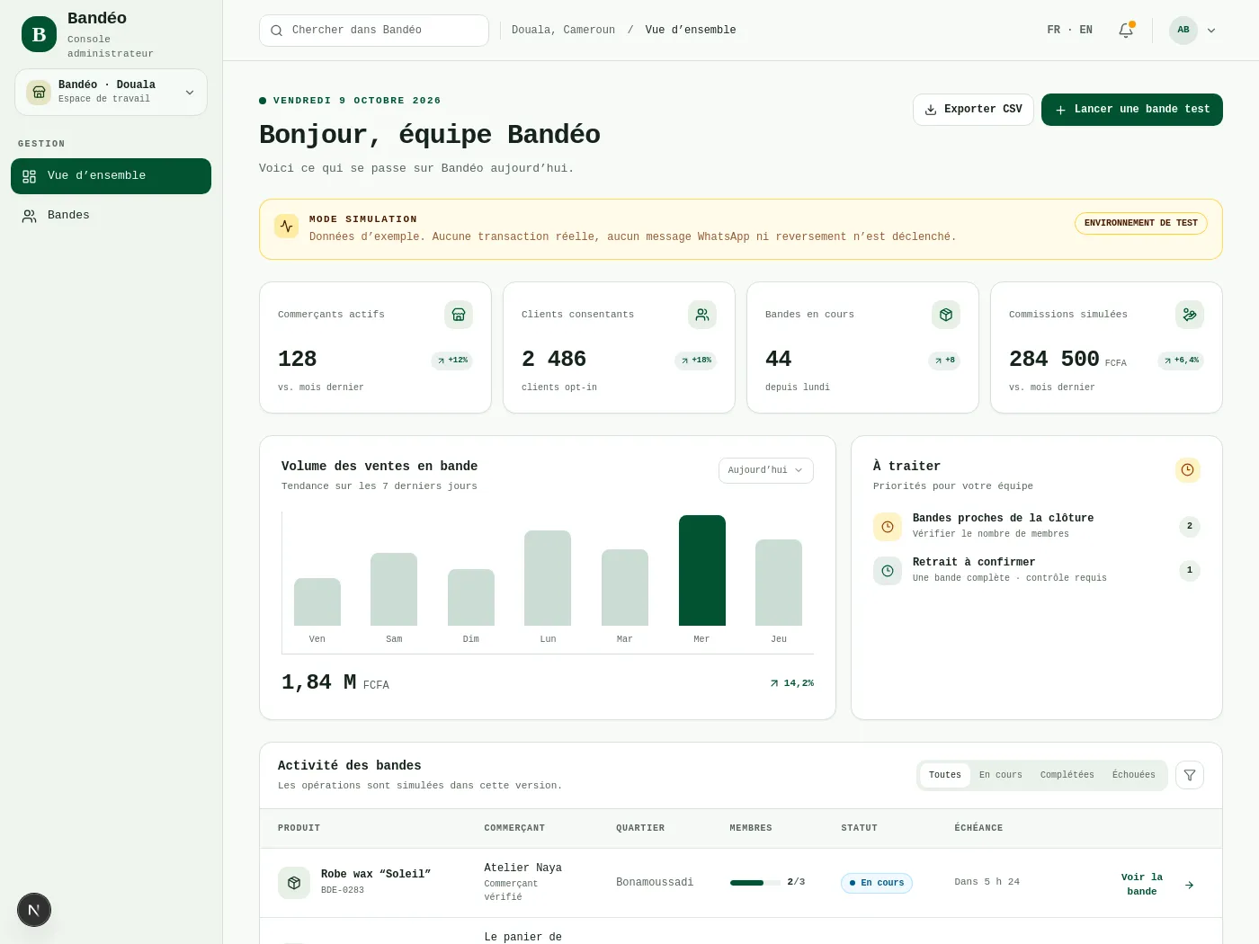 Bandéo Group Buying SaaS