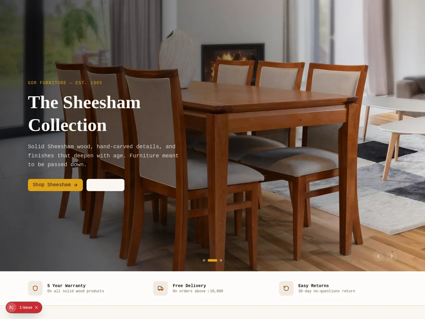 Gor Furniture E-Commerce