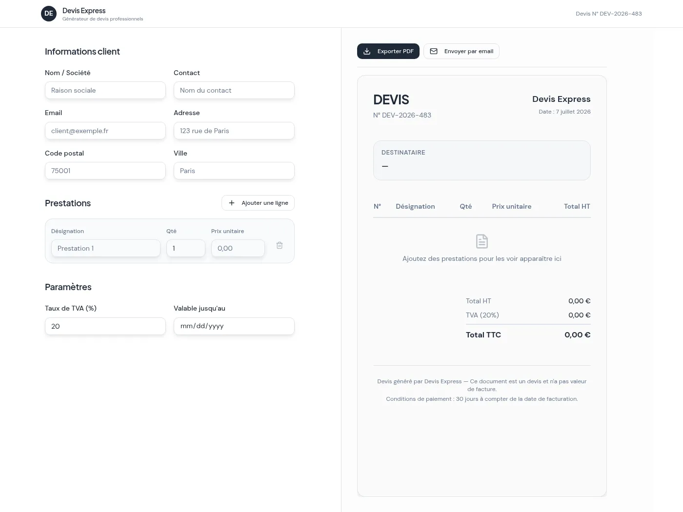 Devis Express
