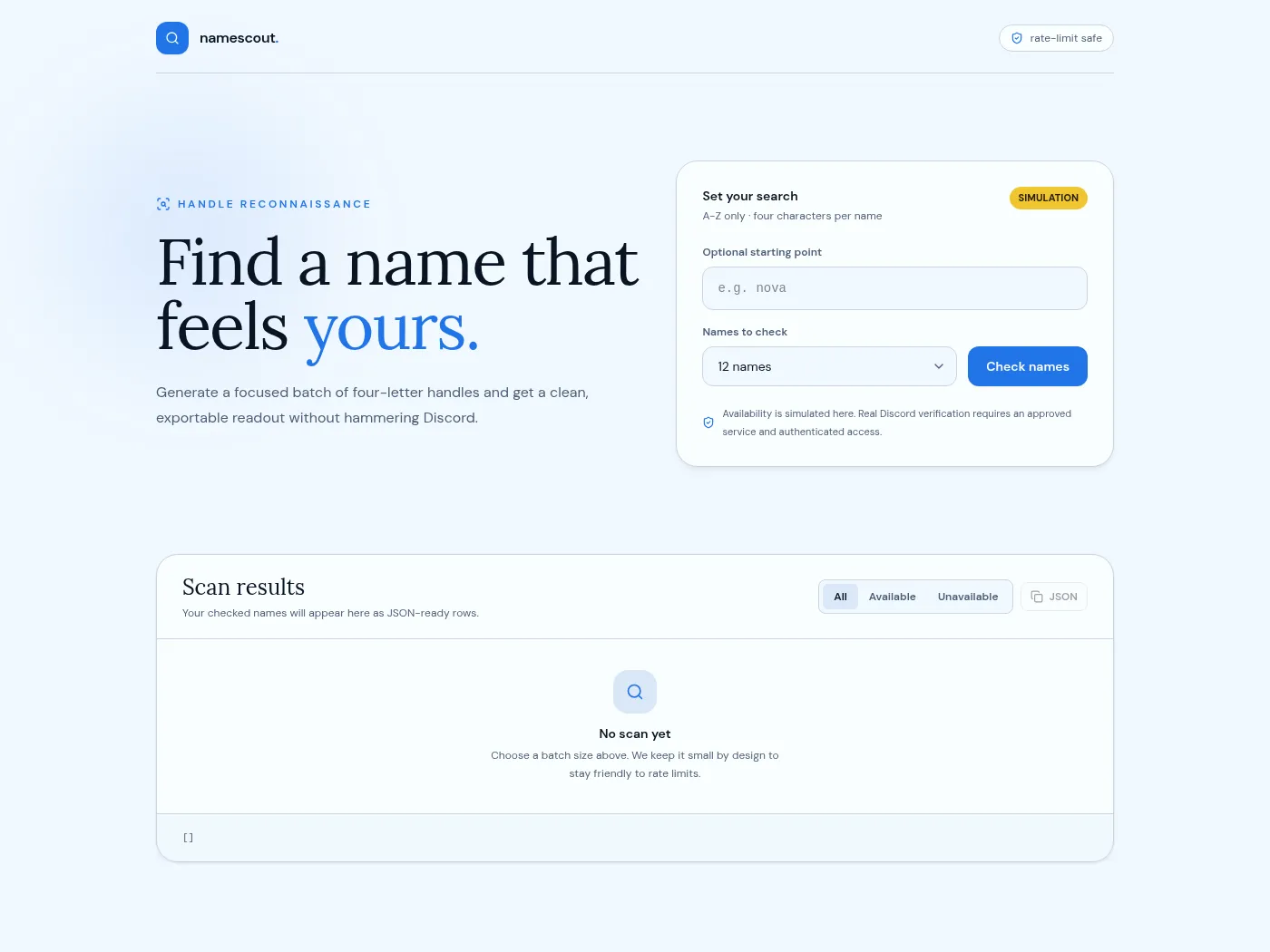 4-Letter Discord Name Checker