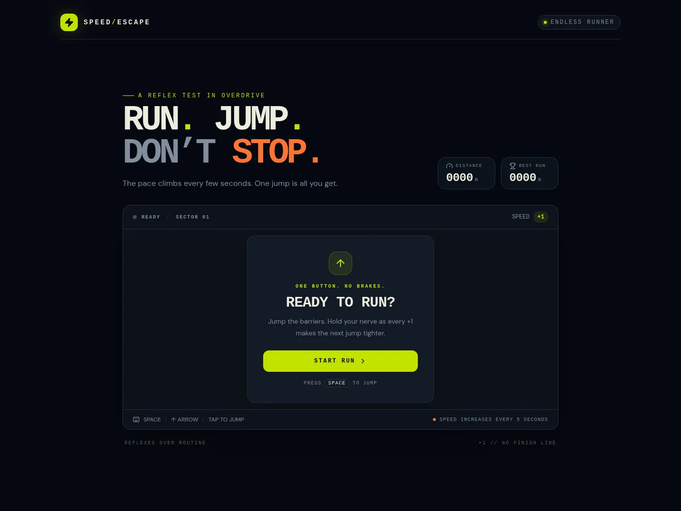 Speed Escape Game