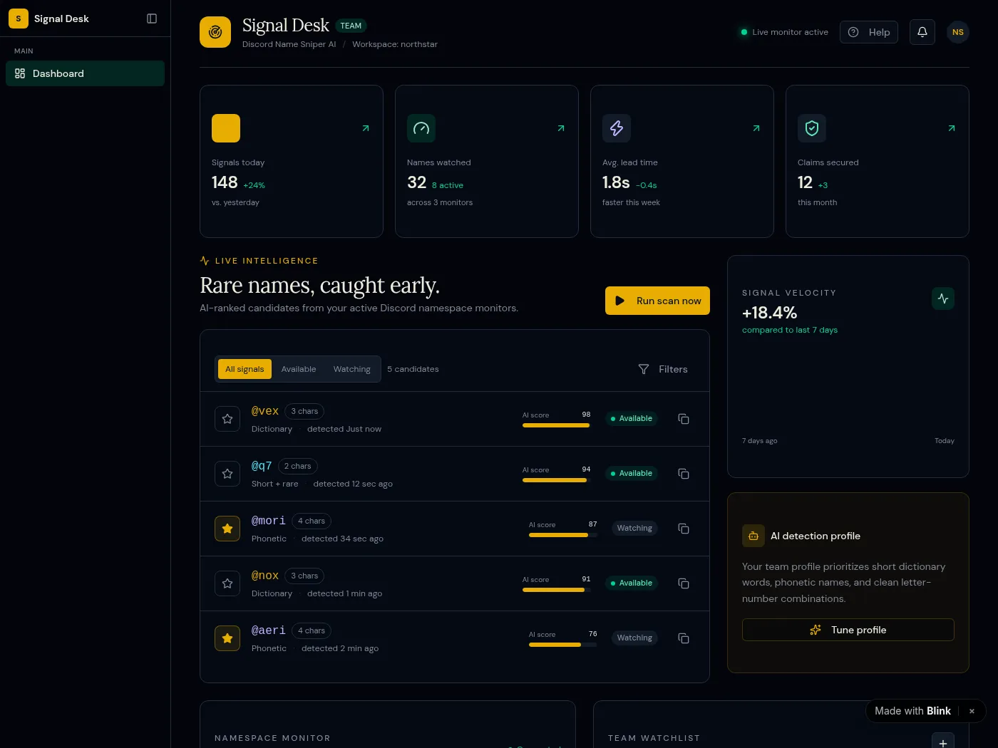 Discord Name Sniper AI