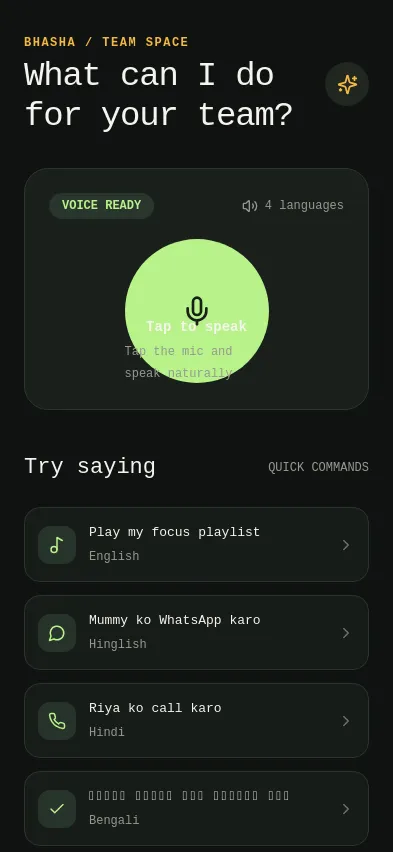 Bhasha Voice Assistant