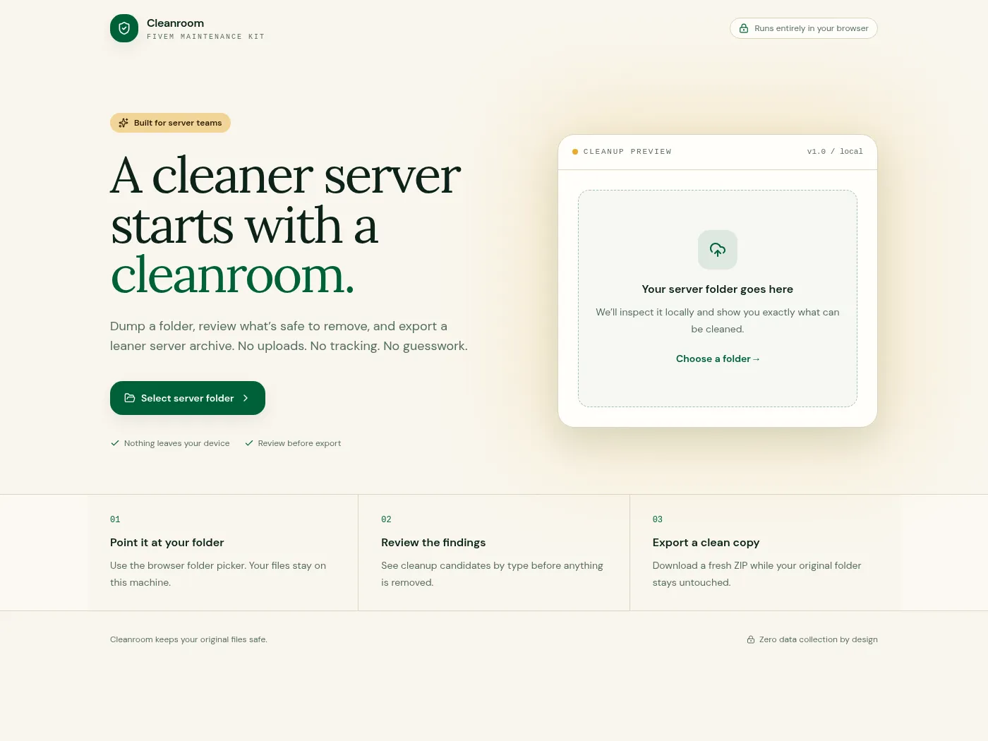 FiveM Server File Cleaner