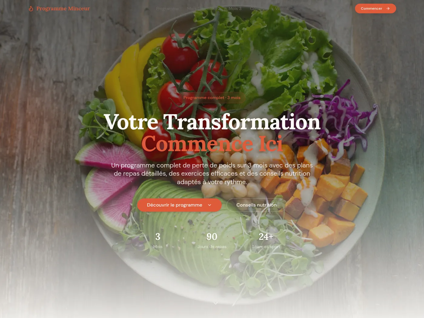Programme Minceur 3 Mois