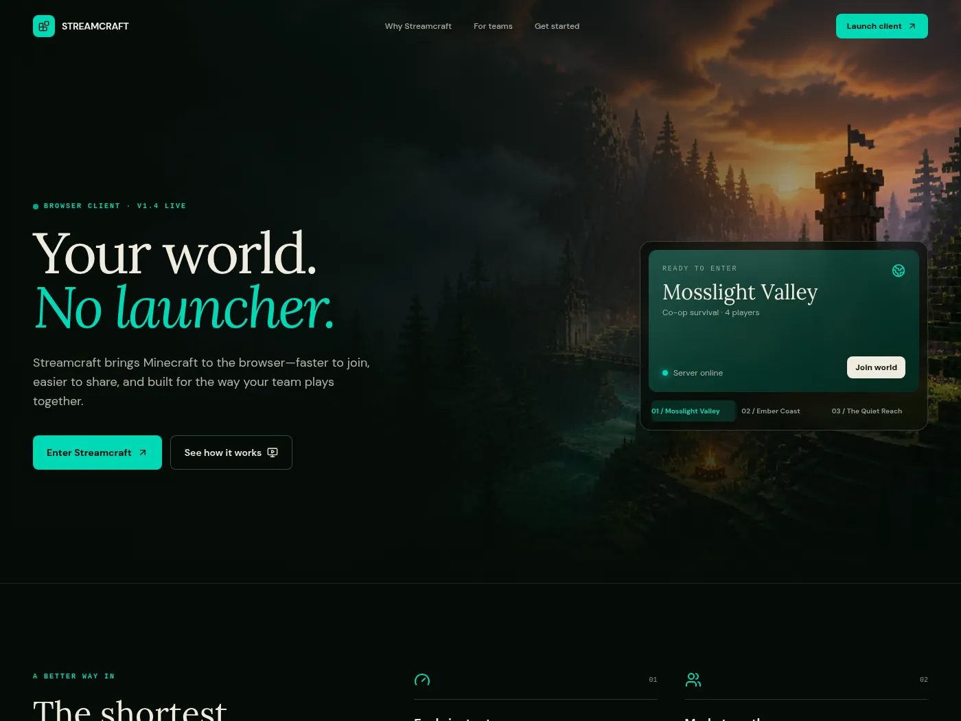 Streamcraft Web Client
