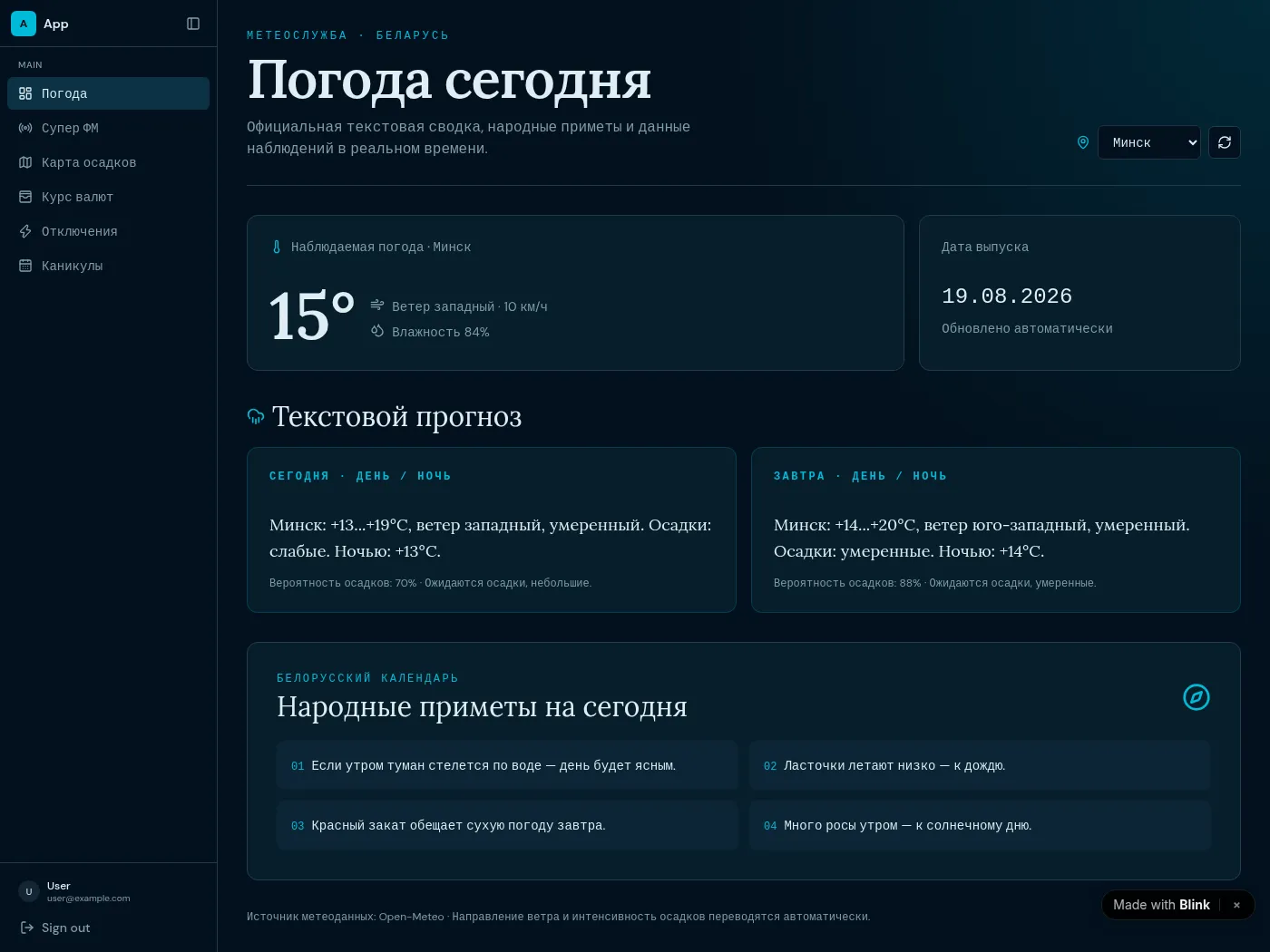 Белорусский МетеоПортал