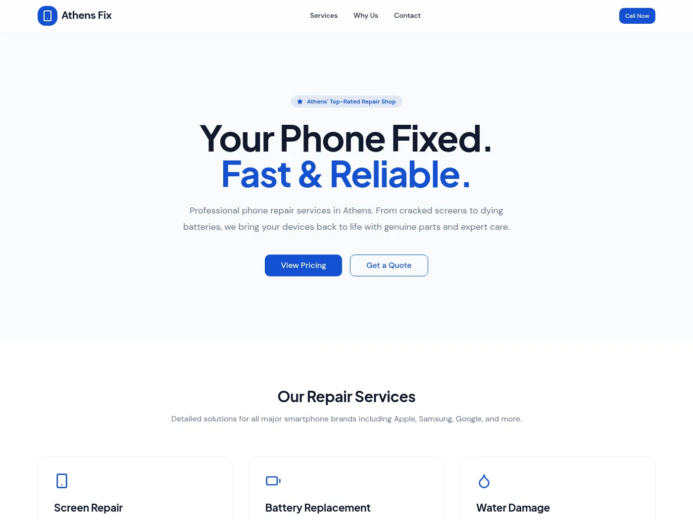 Athens Fix Site