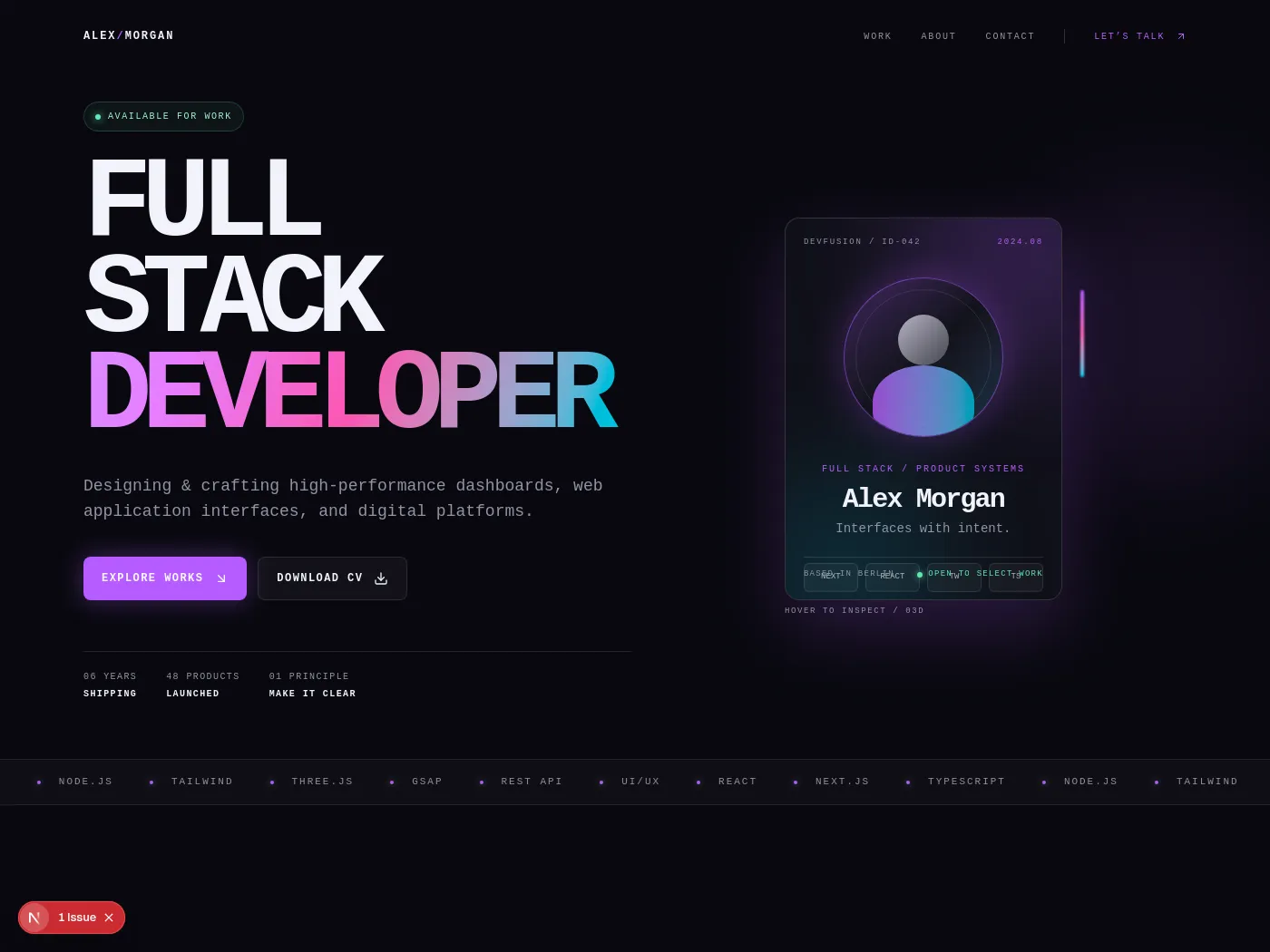 DevFusion Portfolio