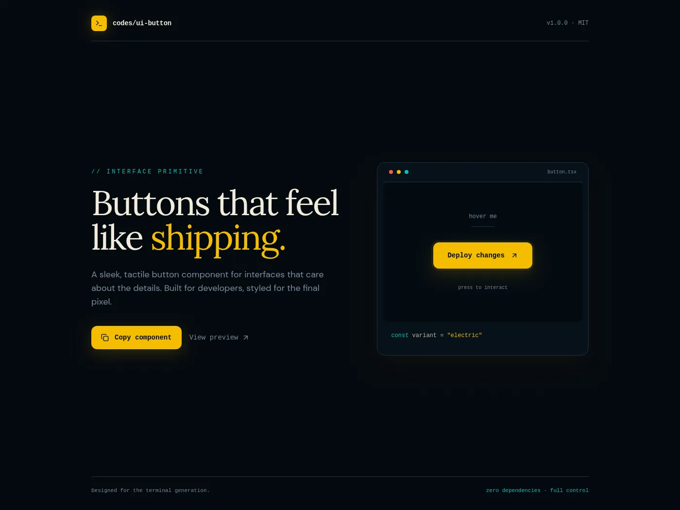 Codes UI Button