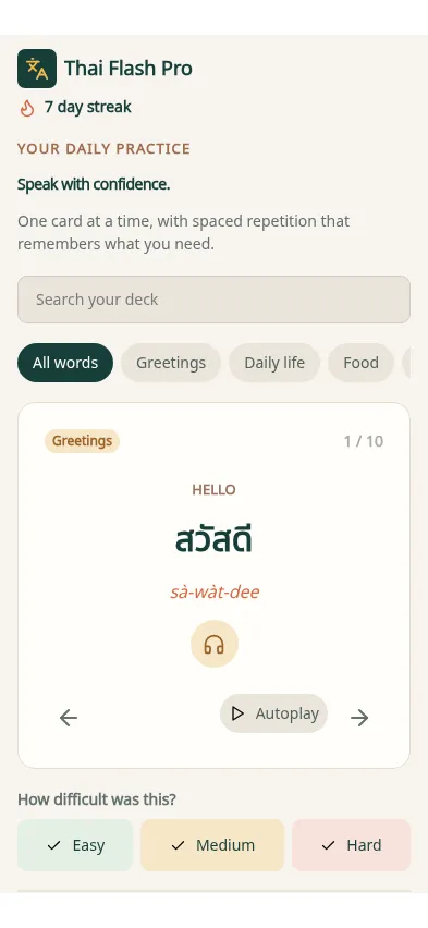 Thai Flash Pro