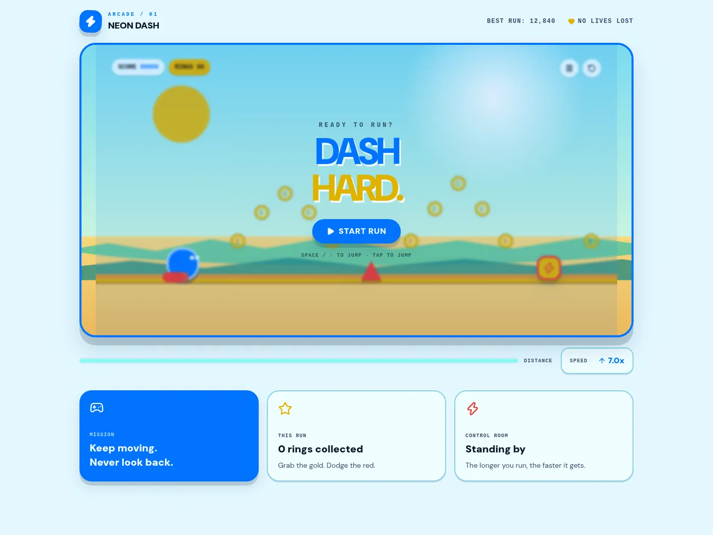 Sonic Dash Clone