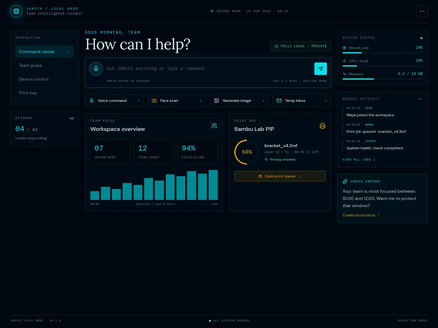 JARVIS Local AI Assistant