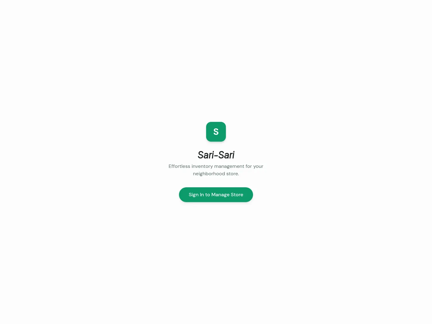 Sari-Sari Inventory App
