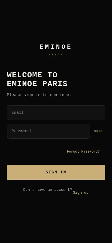 EMINOE Paris Luxury App