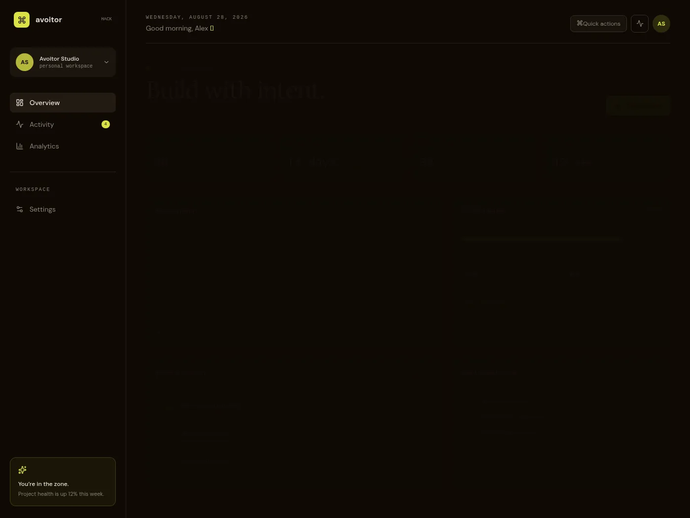 Avoitor Hack Dashboard