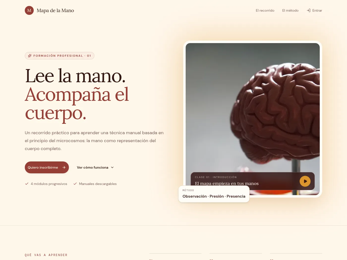 Terapia de Mano Curso