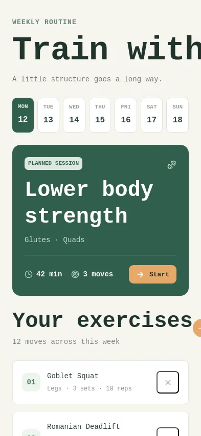 FitRoutine App