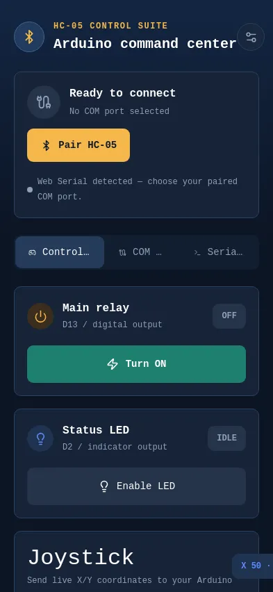 HC-05 Control Suite