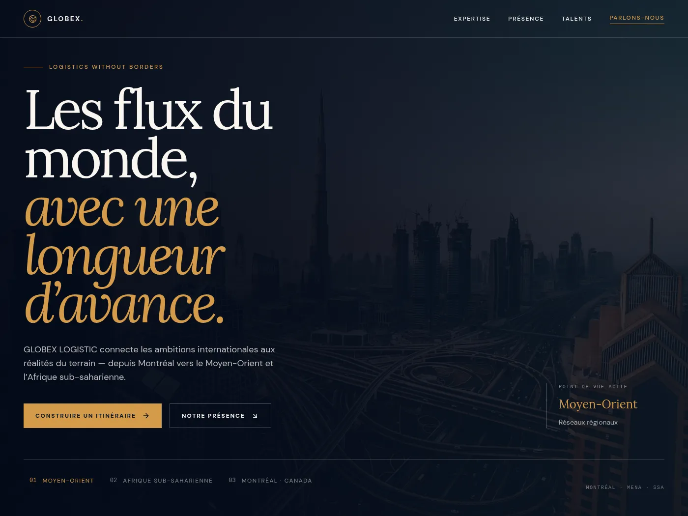 Globex Logistic Website