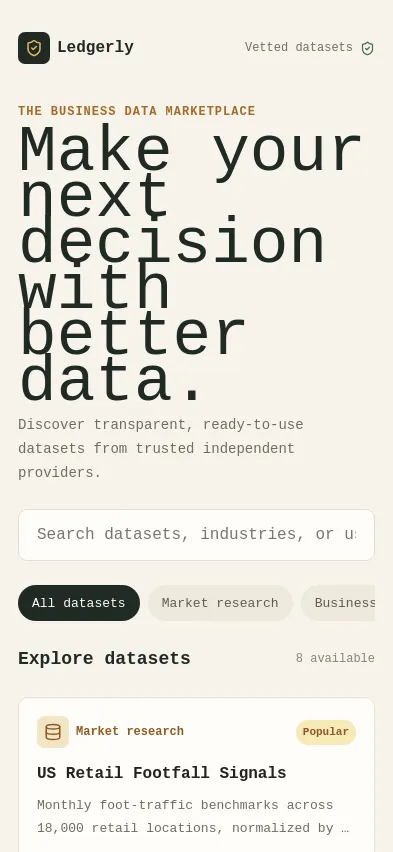 Data Marketplace App