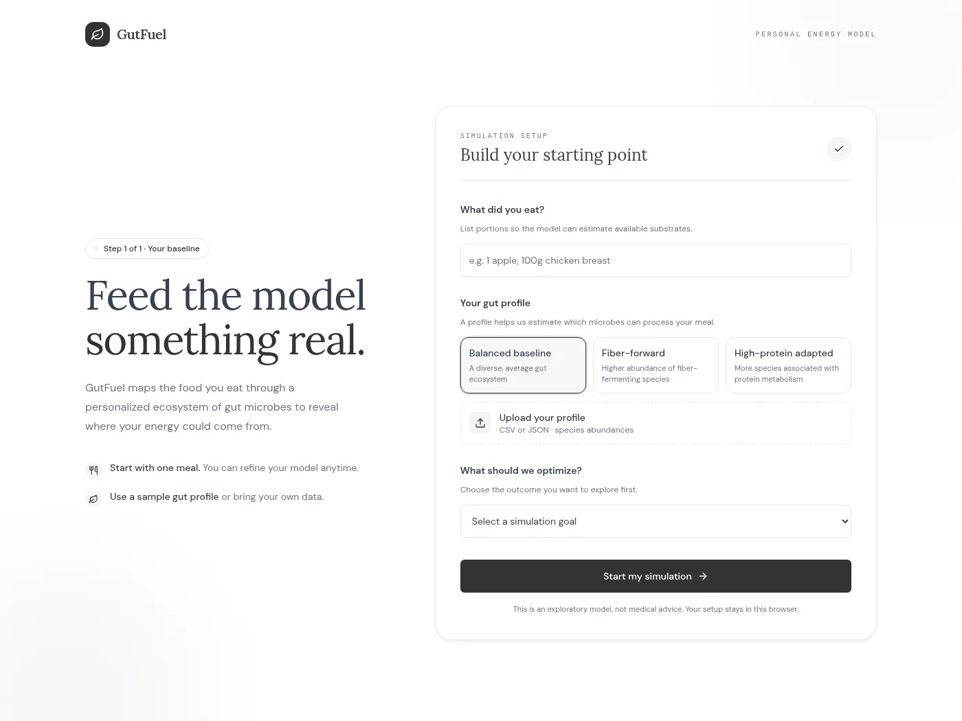 GutFuel Onboarding